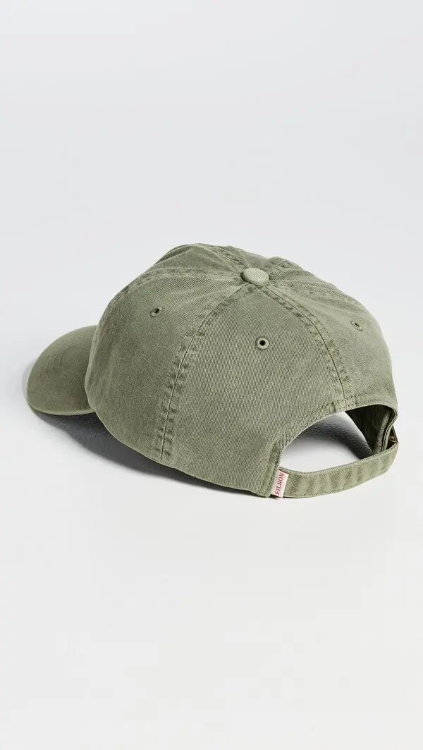 Filson Washed Low-profile Logger Cap - Washed Olive