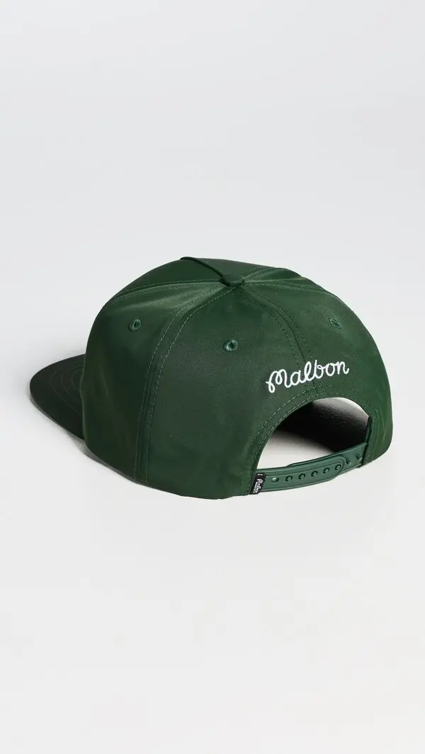 MALBON Embroidered Logo Snapback Cap