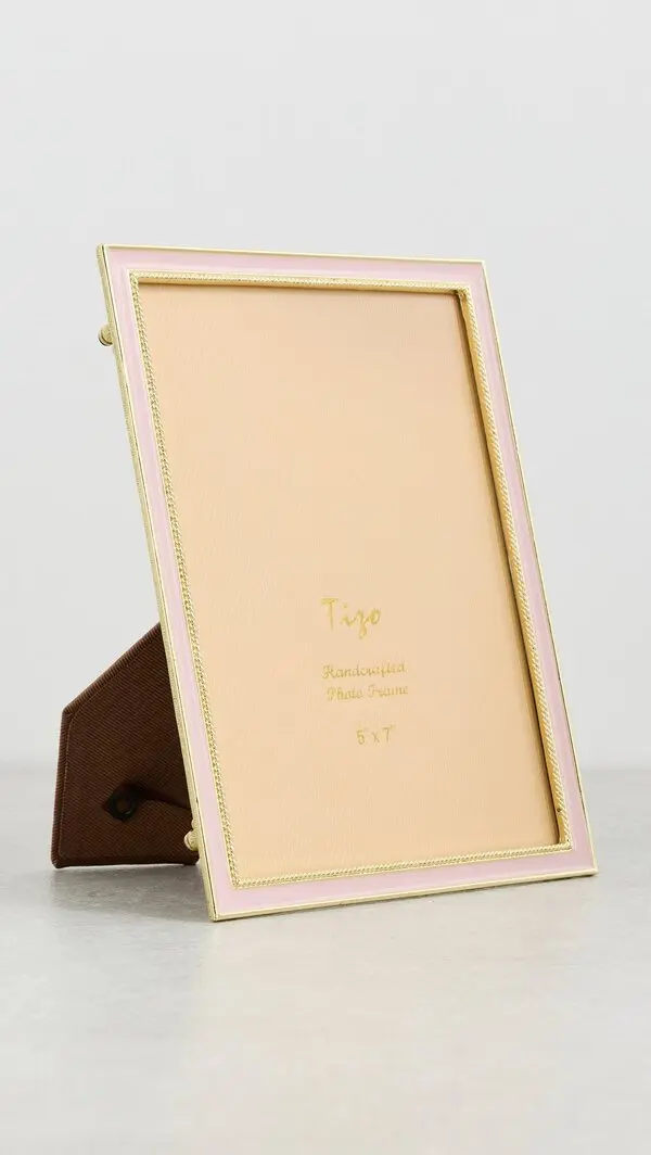 TIZO DESIGN Enameled Frame With Gold-tone Trim