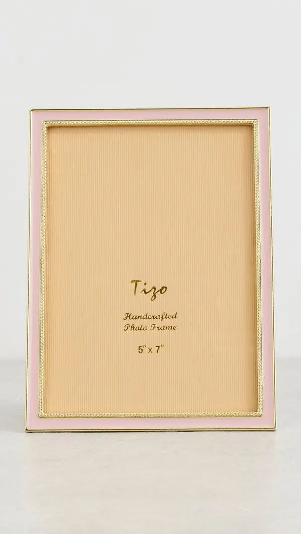 TIZO DESIGN Enameled Frame With Gold-tone Trim