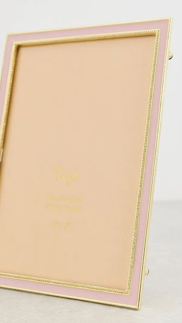 TIZO DESIGN Enameled Frame With Gold-tone Trim