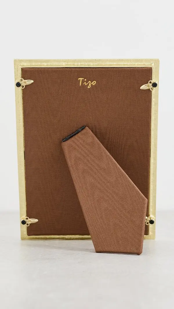 TIZO DESIGN Enameled Frame With Gold-tone Trim