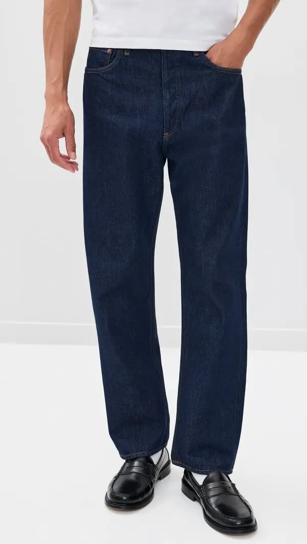 AGOLDE 90s Relaxed" Straight Leg Jeans - Rinse