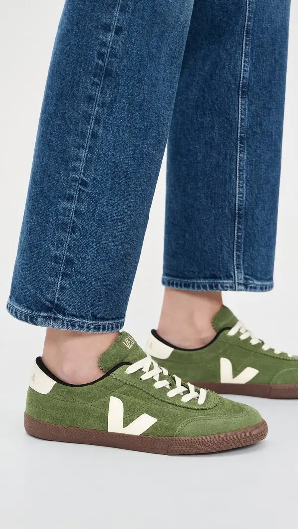 VEJA Panenka Suede Sneakers - Militar/pierre/bark