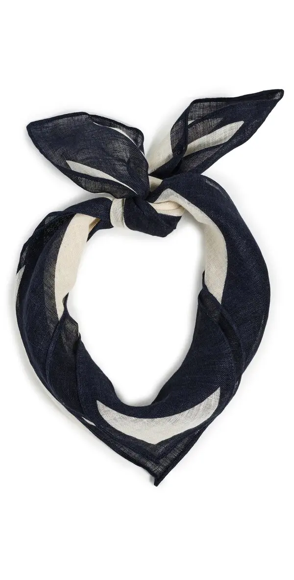 Polo Ralph Lauren Rugby Square Scarf - Cream/navy
