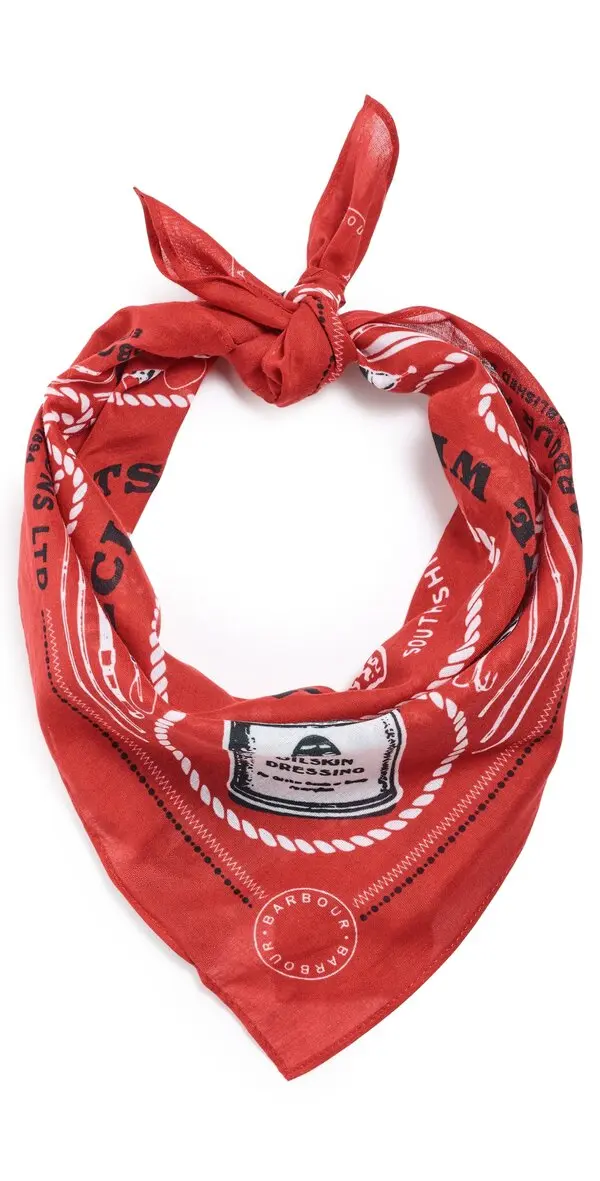 Barbour Heritage Bandana Scarf - Red