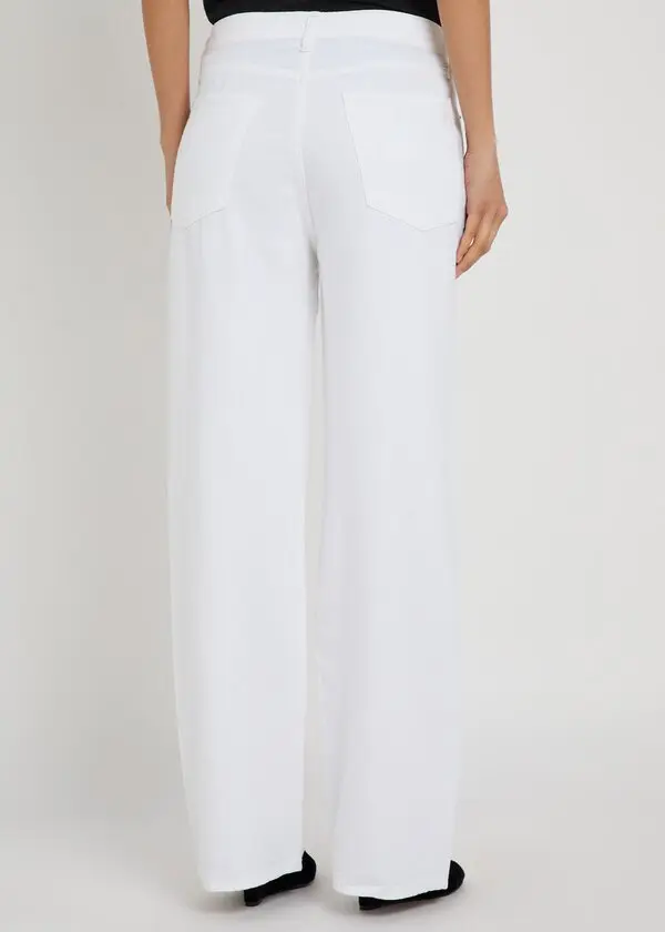 Rag & Bone Logan Wide-leg Denim Jeans - White
