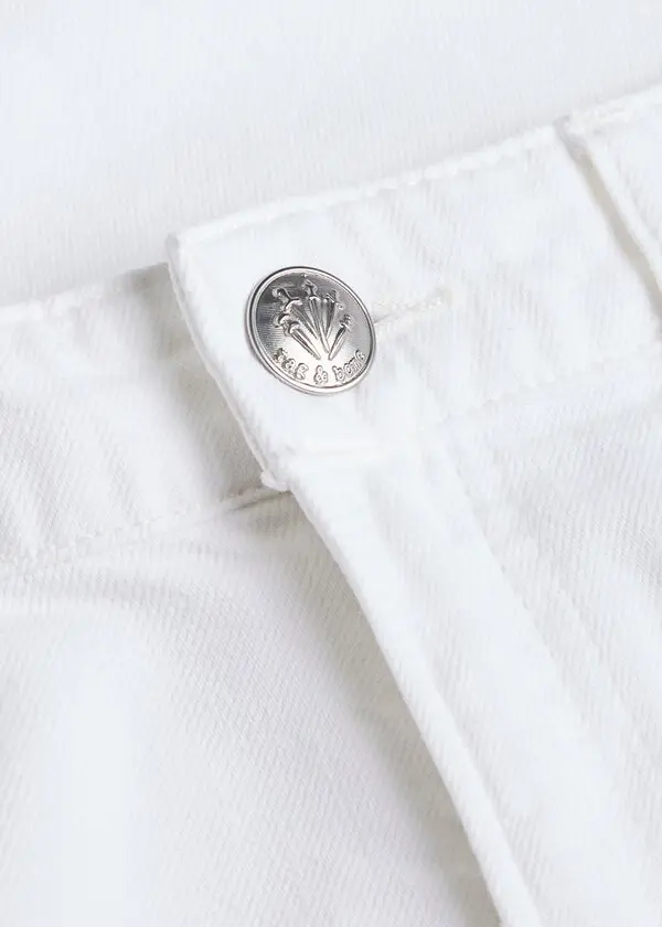 Rag & Bone Logan Wide-leg Denim Jeans - White