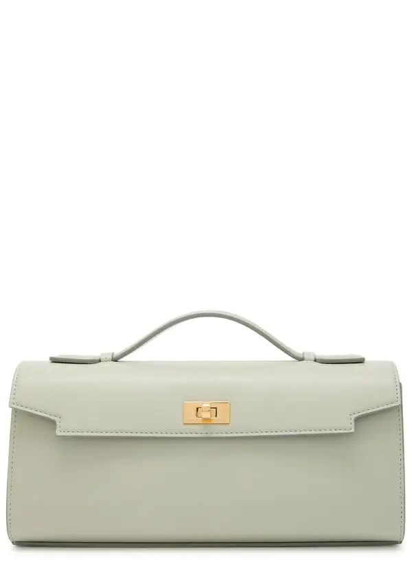 ANYA HINDMARCH Mortimer Leather Clutch - Light Blue
