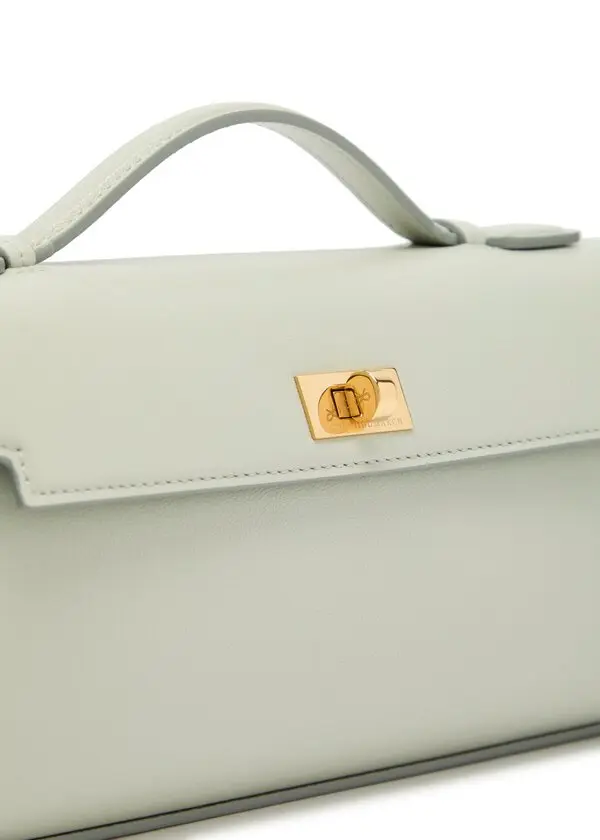 ANYA HINDMARCH Mortimer Leather Clutch - Light Blue