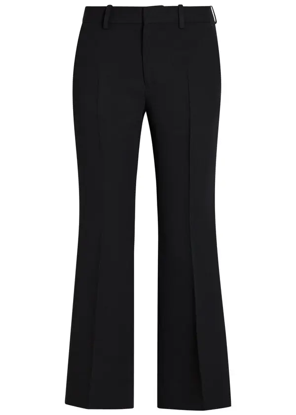 TOTEME Bootcut Cropped Twill Trousers