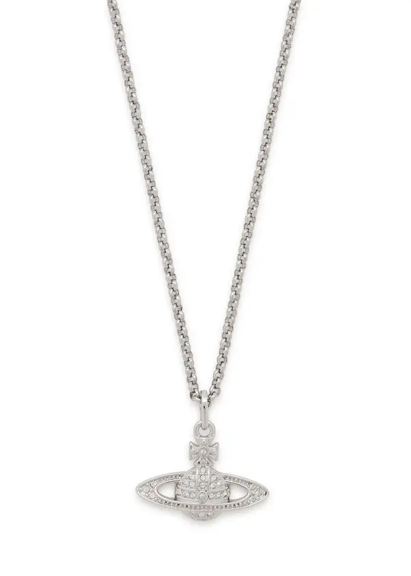 VIVIENNE WESTWOOD Mini Bas Relief Orb Necklace - Silver