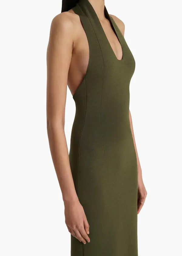 Khaite Mahi Dress - Olive