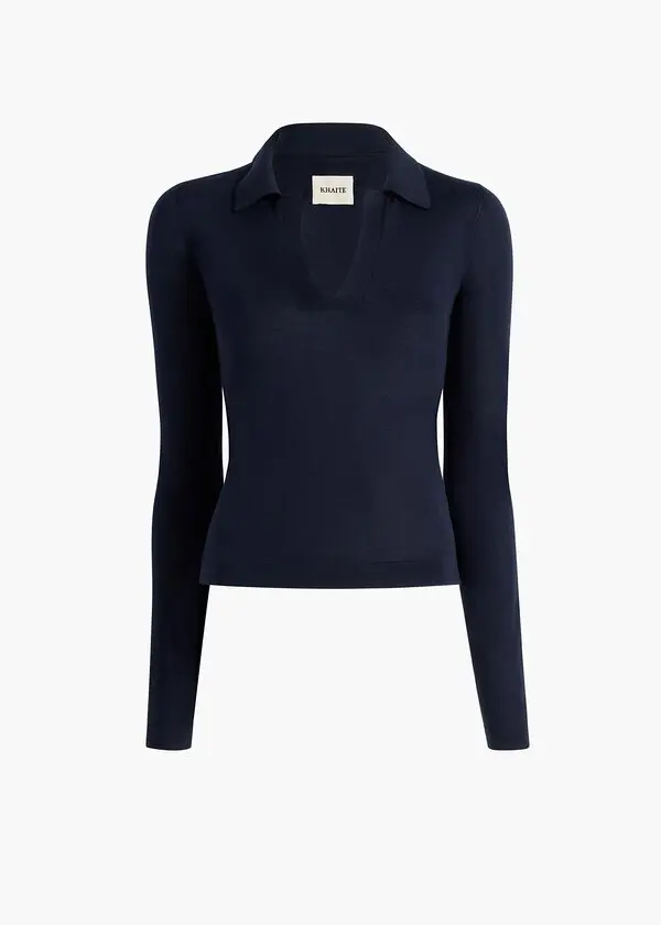 Khaite Mikel Top - Midnight Navy