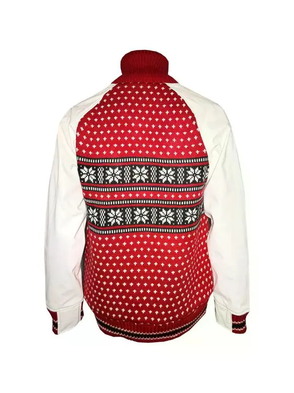MOSTLY HEARD RARELY SEEN Patterned Varsity Jacket
