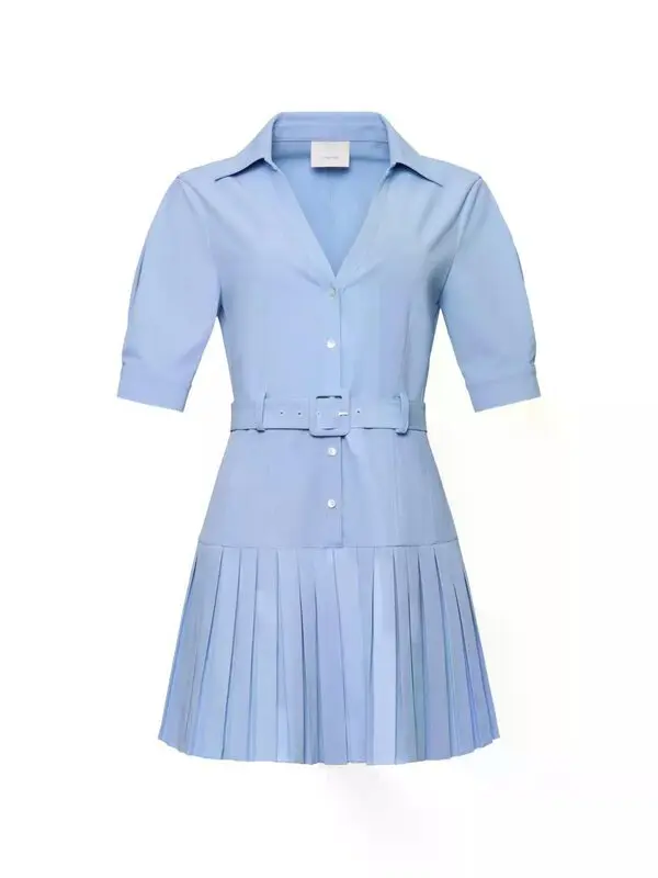 Cinq À Sept Moriah Pleated Mini Dress - Blue