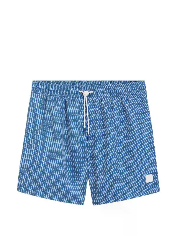 BOSS Printed Swim Shorts - Blue