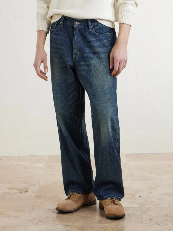 NEIGHBORHOOD Washed Wide-leg Jeans
