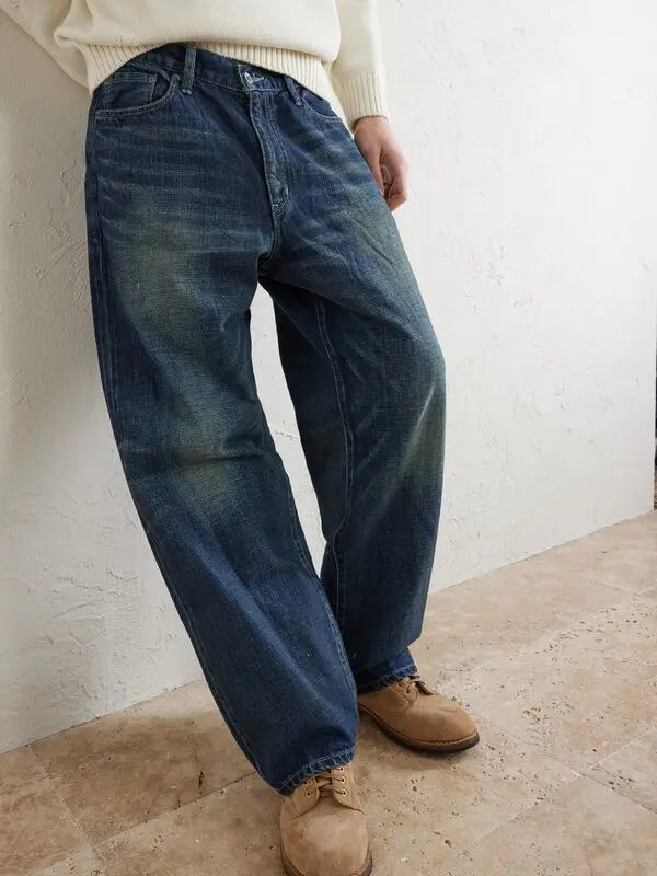 NEIGHBORHOOD Washed Wide-leg Jeans
