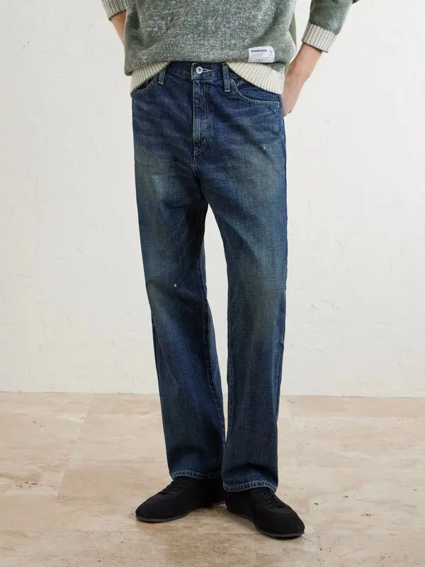 NEIGHBORHOOD Washed Straight-leg Jeans