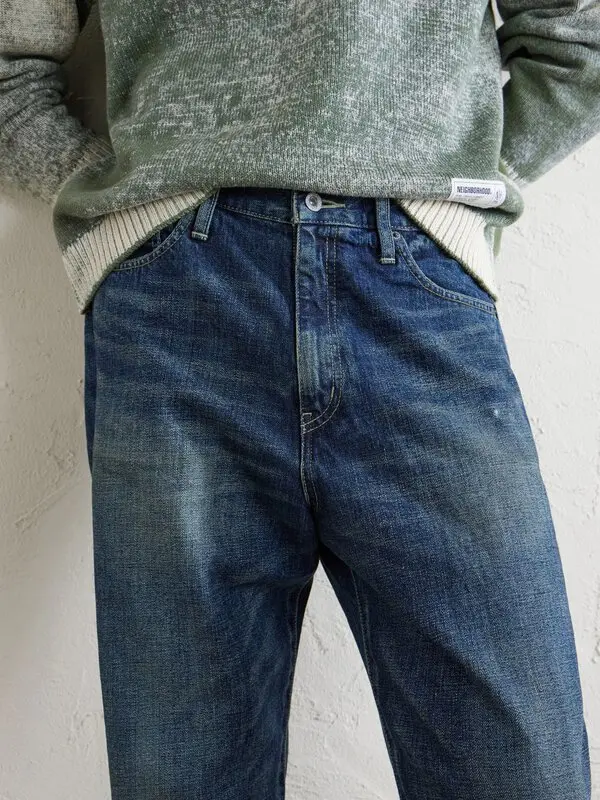 NEIGHBORHOOD Washed Straight-leg Jeans