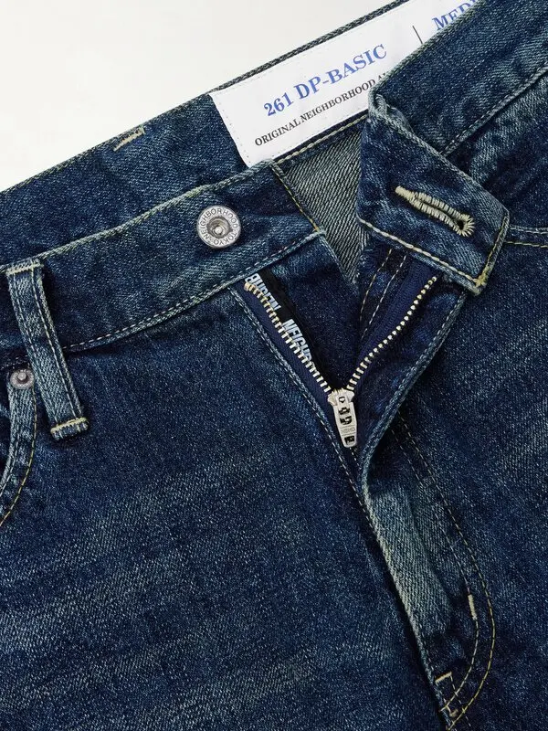 NEIGHBORHOOD Washed Straight-leg Jeans - Blue