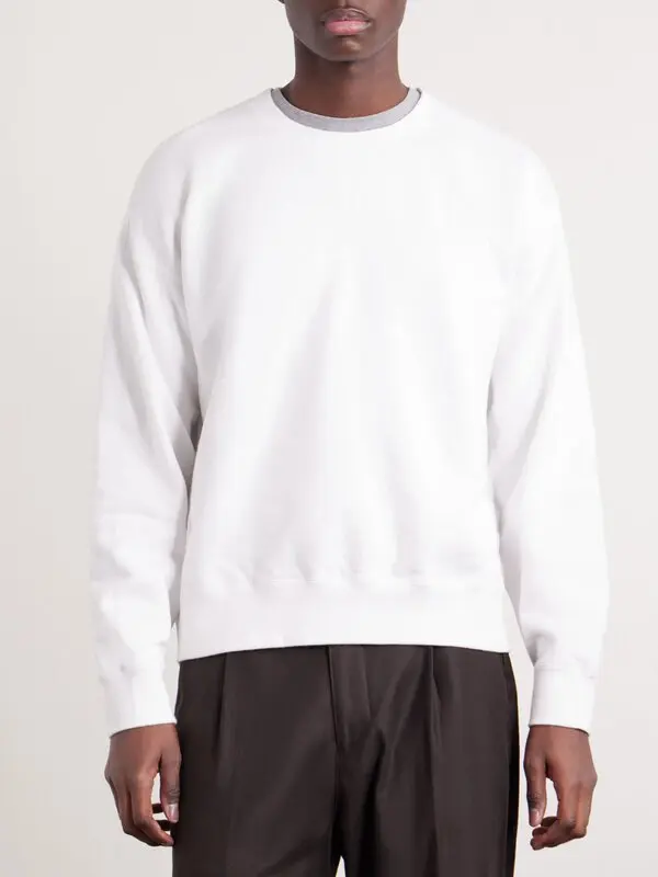 Visvim Jumbo Sb Cotton-jersey Sweatshirt - White
