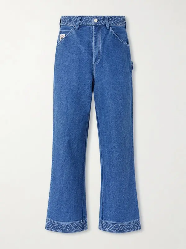 BODE Knolly Brook Straight-leg Jeans - Blue