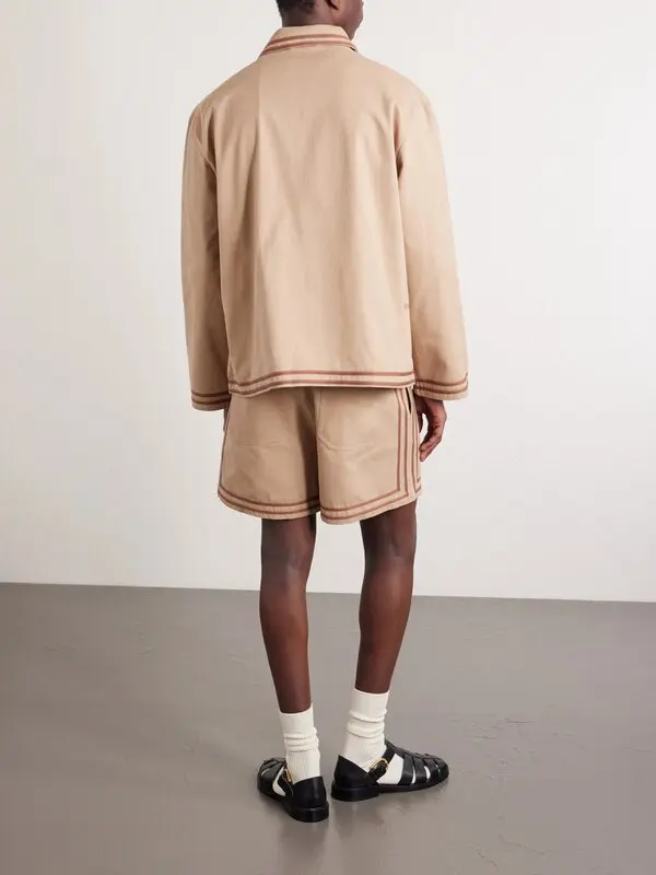 BODE Canteen Cotton-twill Overshirt - Neutrals