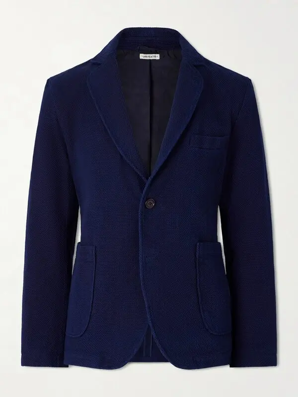 Blue Blue Japan Sashiko Cotton-piqué Blazer