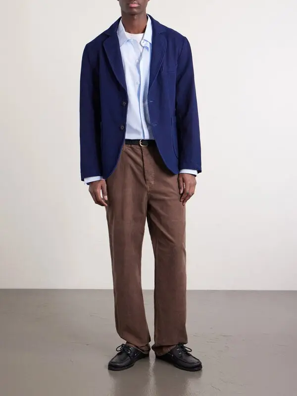 Blue Blue Japan Sashiko Cotton-piqué Blazer