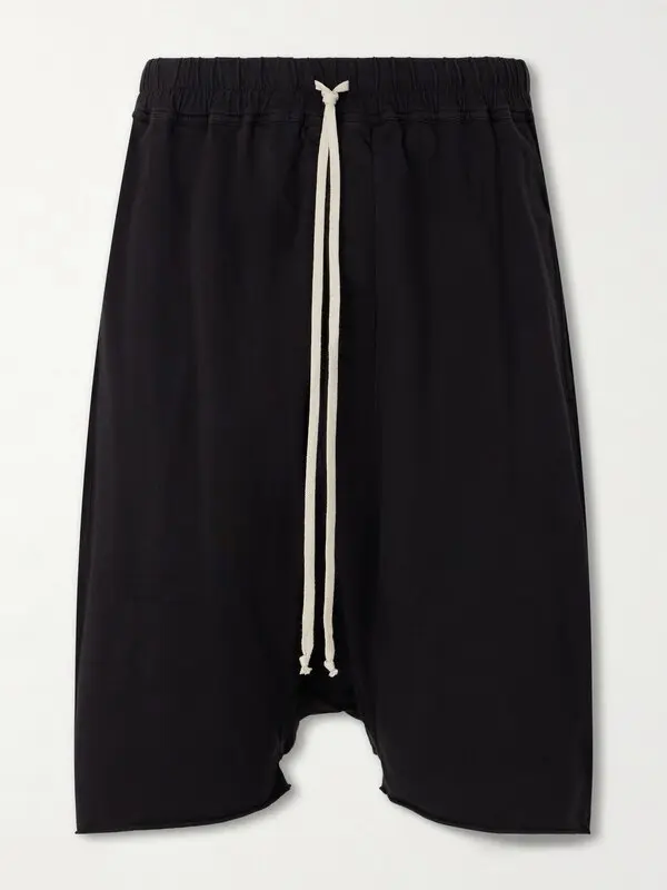 Rick Owens Straight-leg Cotton-jersey Shorts