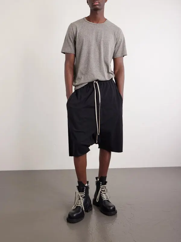 Rick Owens Straight-leg Cotton-jersey Shorts