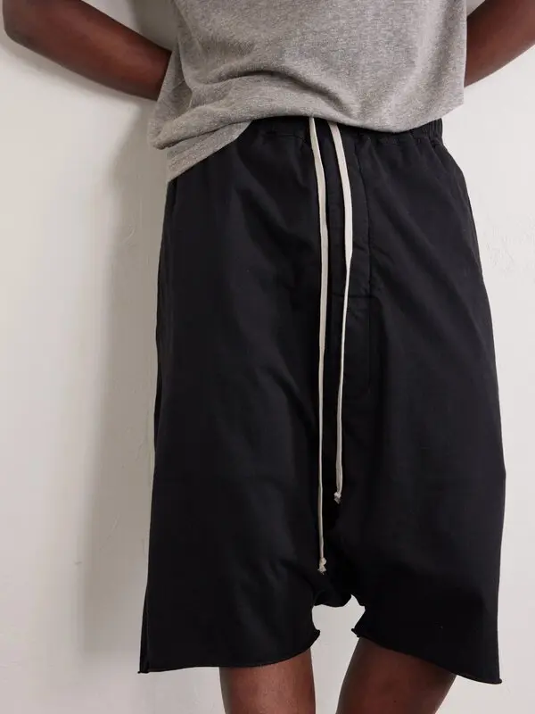 Rick Owens Straight-leg Cotton-jersey Shorts