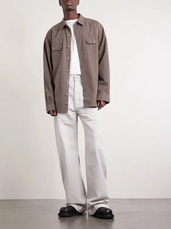 Rick Owens Geth Straight-leg Jeans - Neutrals