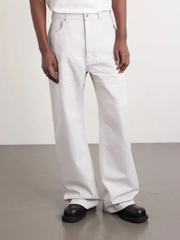 Rick Owens Geth Straight-leg Jeans - Neutrals