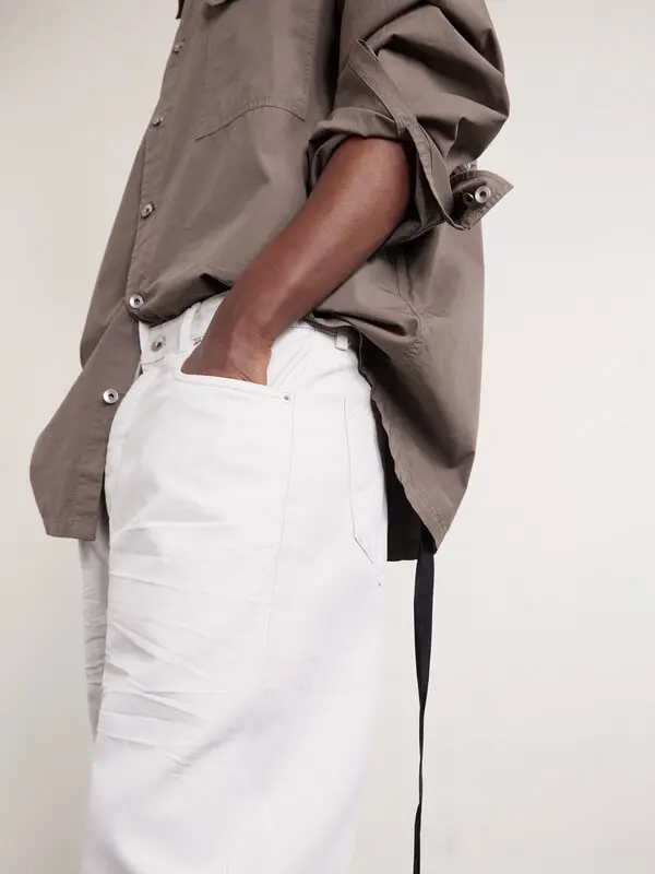 Rick Owens Geth Straight-leg Jeans - Neutrals