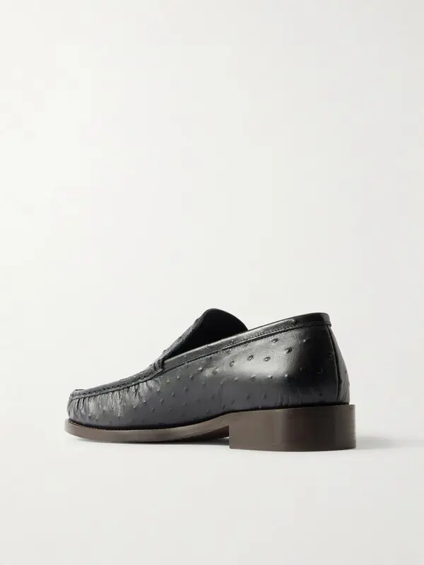 Acne Studios Boafer Embellished Leather Loafers