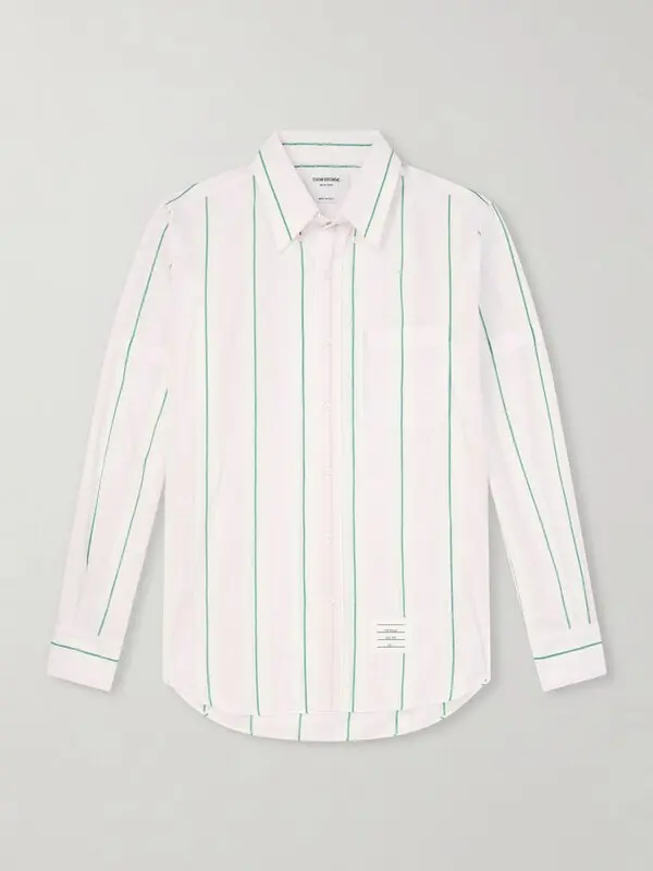 Thom Browne Striped Button-down Collar Shirt - Pink
