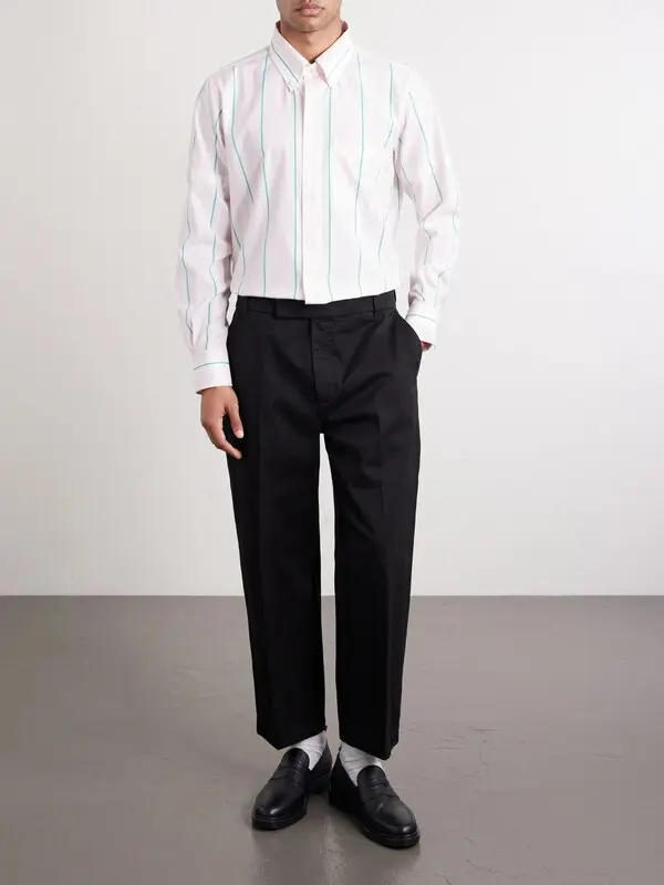 Thom Browne Striped Button-down Collar Shirt - Pink