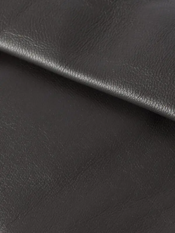 Bottega Veneta 8cm Leather Neck Tie - Brown