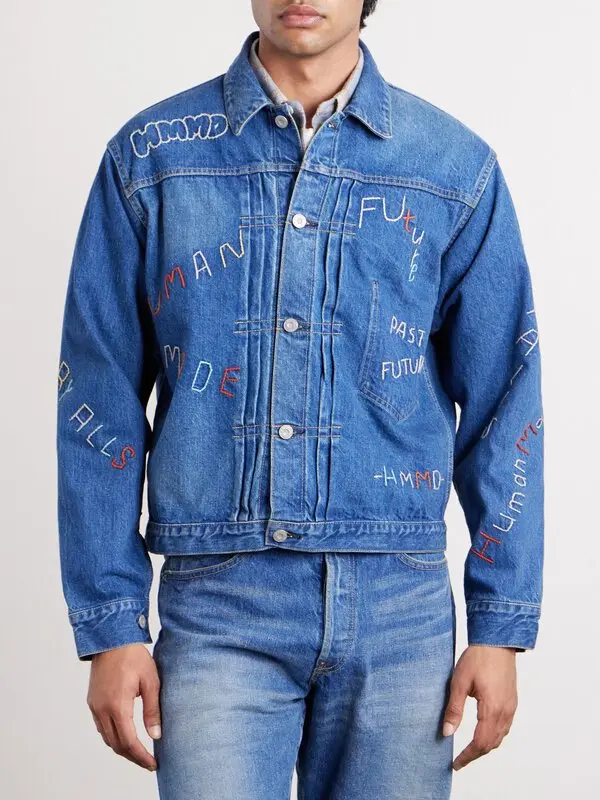 HUMAN MADE Embroidered Denim Jacket