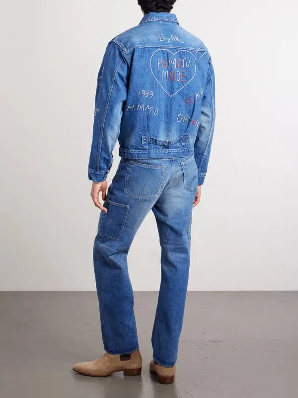 HUMAN MADE Embroidered Denim Jacket