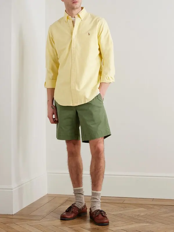 Polo Ralph Lauren Bedford Straight-leg Cotton Oxford Shorts - Green