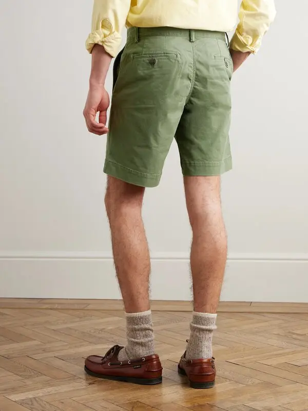 Polo Ralph Lauren Bedford Straight-leg Cotton Oxford Shorts - Green