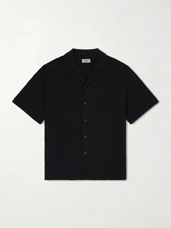 Altea Hadley Seersucker Cotton Shirt