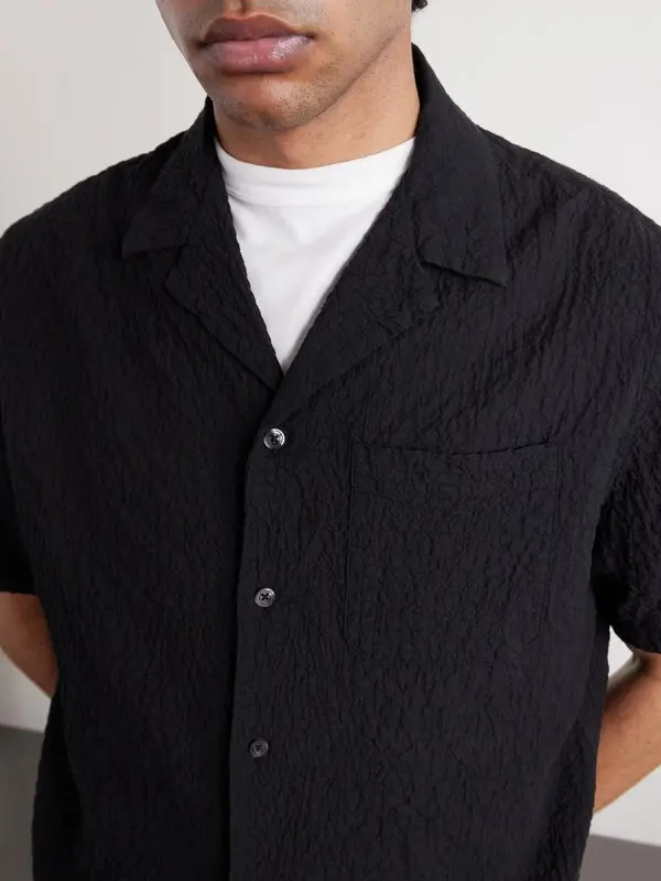 Altea Hadley Seersucker Cotton Shirt