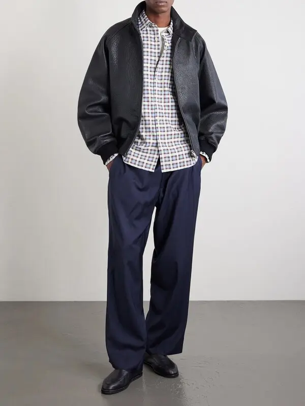 Nn07 Deon 50037 Checked Organic Cotton Shirt - Blue