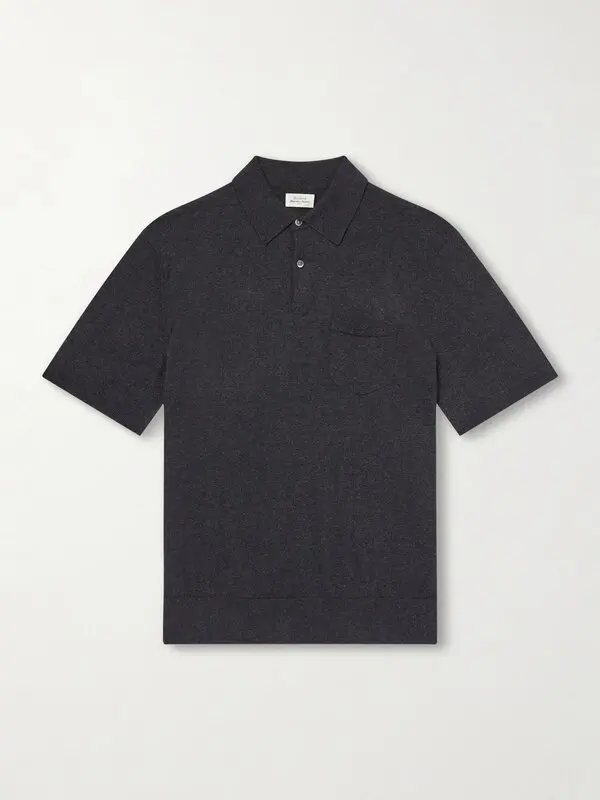 Hartford Cotton And Cashmere-blend Polo Shirt