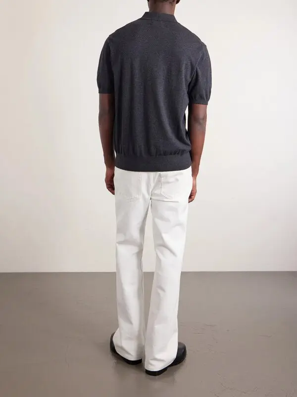Hartford Cotton And Cashmere-blend Polo Shirt